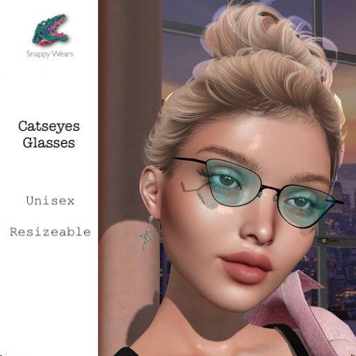 Second Life Marketplace Snappy Catseye Glasses 11